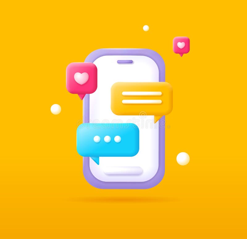 3d Different Speech Bubble Empty Template Mockup Set Cartoon Style ...