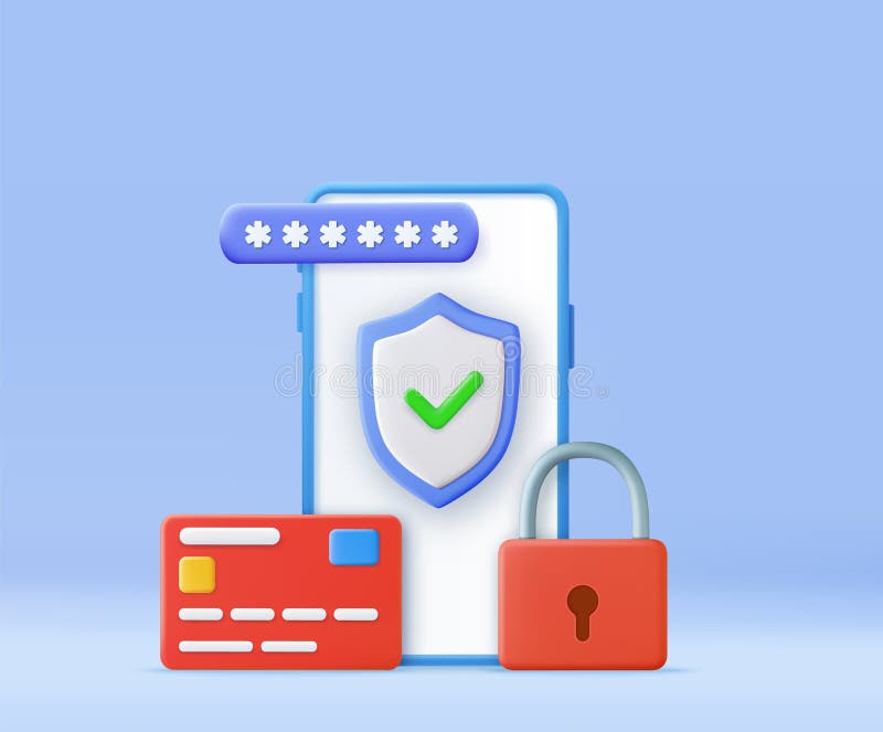 Phone Password Activation, Landing Page Web App. Vector Stock Vector ...