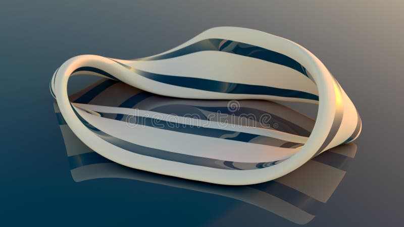 Mobius strip stock illustration. Illustration of chrome - 11089317