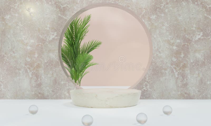 3d Mock Up, Tree and Product Presentation. 3D Rendering Stock ...