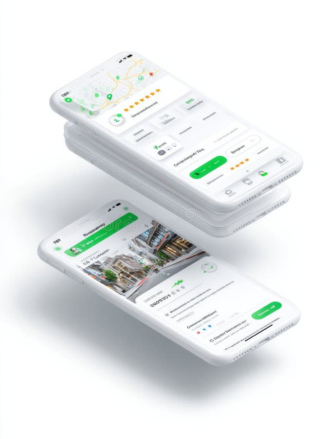 3D Mockup of a Modern Courier App Interface Showcasing Delivery Rating ...