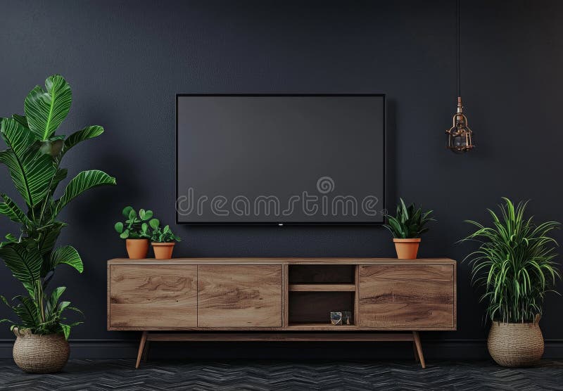 3D Mockup Template for Any Kind of Commercial Advertisement. Blank TV ...