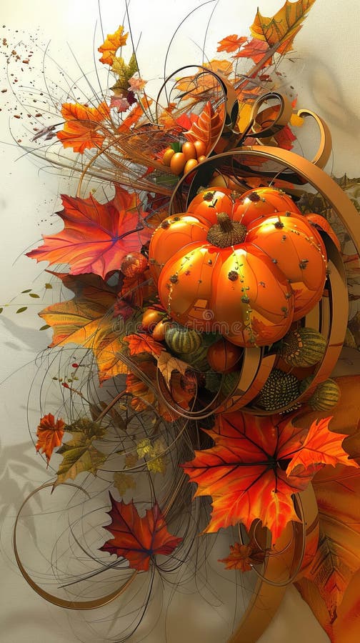 3D Model Abstract Art of Bountiful Abstract Artwork Celebrating the ...