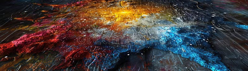 3D Model Abstract Art of Cataclysmic Celestial Abstract Artwork of ...