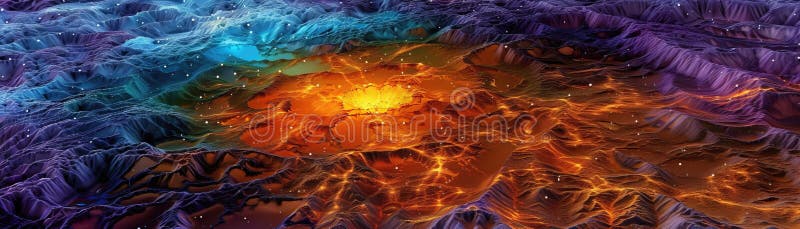 3D Model Abstract Art of Cataclysmic Deep Space Abstract Artwork of ...