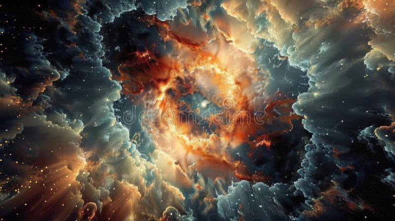 3D Model Abstract Art of Celestial Abstract Artwork Capturing the ...