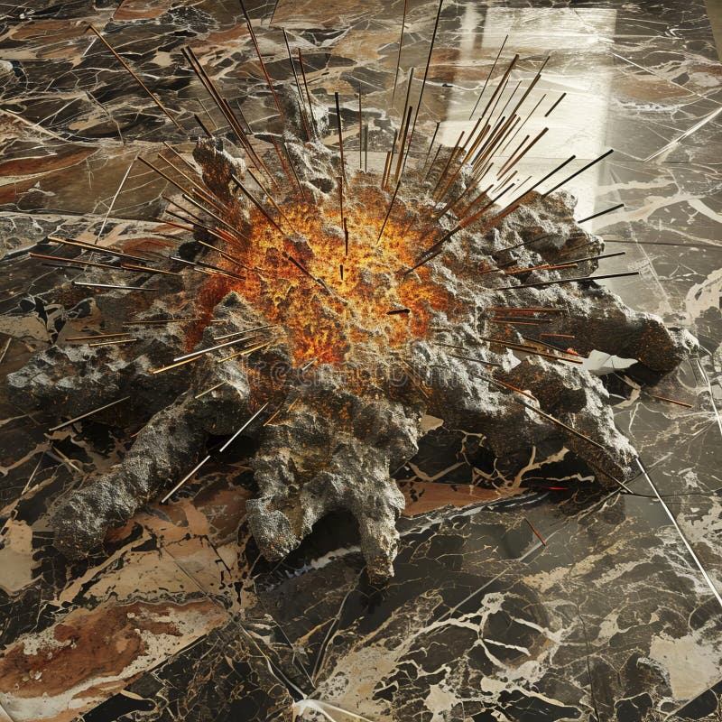 3D Model Abstract Art of Celestial Cataclysm Abstract Sculpture of ...