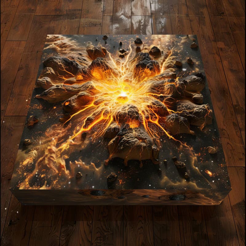 3D Model Abstract Art of Celestial Cataclysm Abstract Sculpture of ...