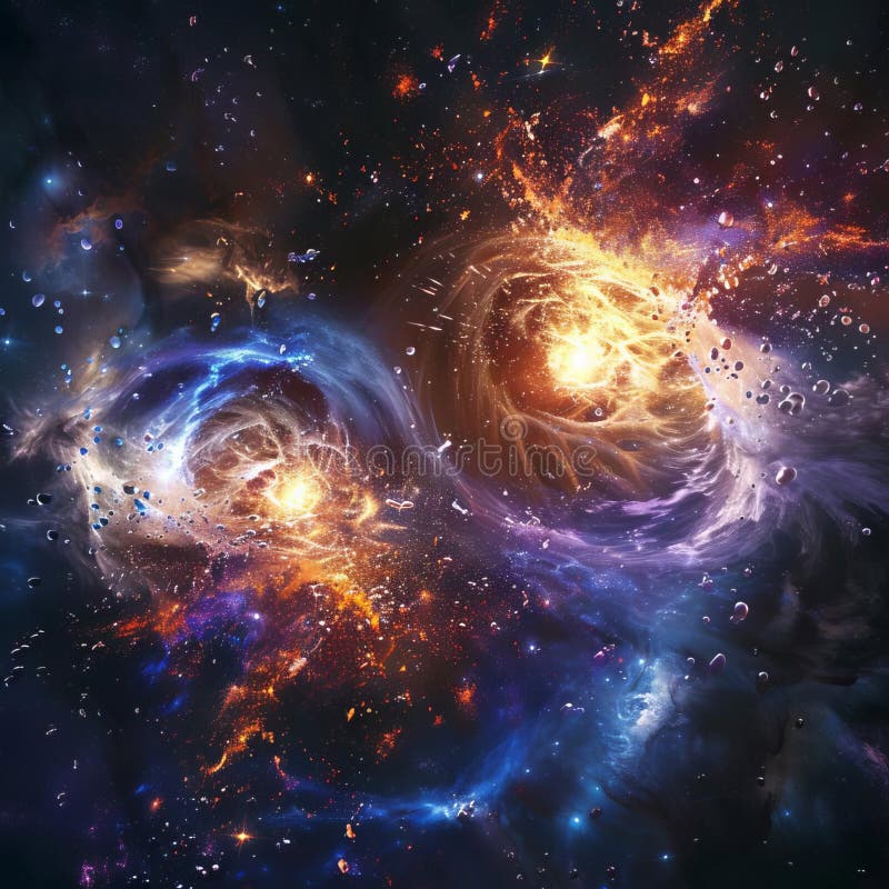 3D Model Abstract Art of Celestial Cataclysmic Abstract Artwork of ...