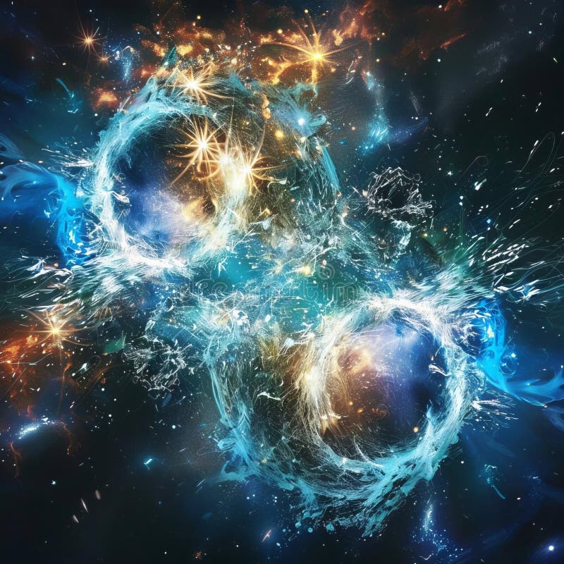 3D Model Abstract Art of Celestial Cataclysmic Abstract Artwork of ...