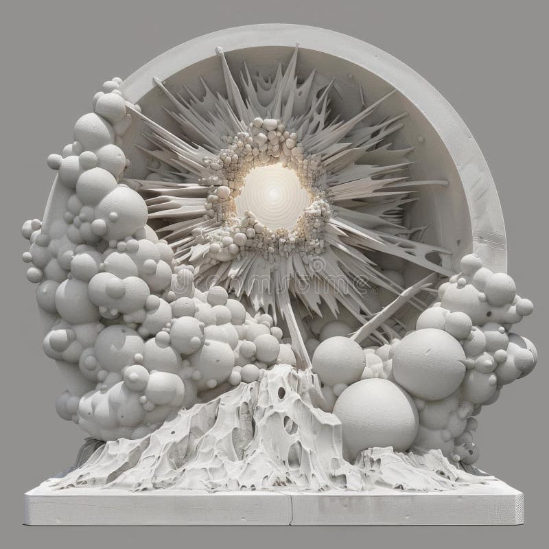 3D Model Abstract Art of Celestial Phenomenon Abstract Sculpture of ...