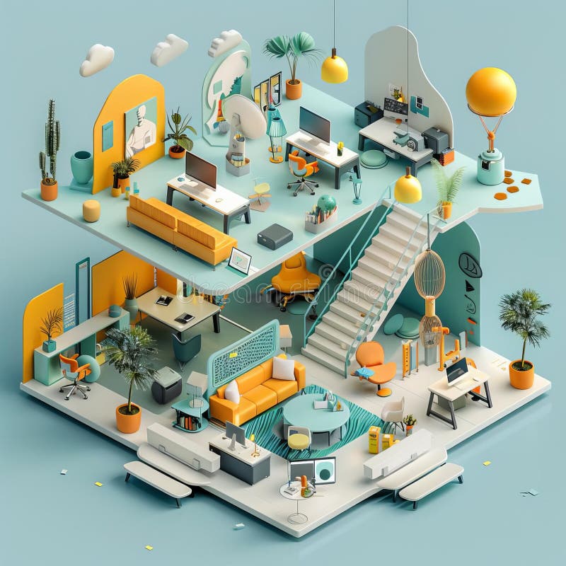 3D Model Abstract Art of Collaborative Abstract Open Office Ecosystem ... 3D Model Abstract Art of Collaborative Abstract Open Office Ecosystem ...