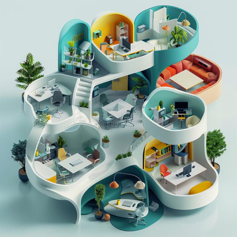 3D Model Abstract Art of Collaborative Abstract Open Office Ecosystem ... 3D Model Abstract Art of Collaborative Abstract Open Office Ecosystem ...