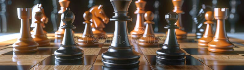 3D Model Abstract Art of Complex Abstract Chess Grandmaster Calculating ...