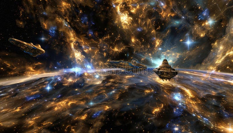 3D Model Abstract Art of Deep Space Exploratory Abstract Celestial ...