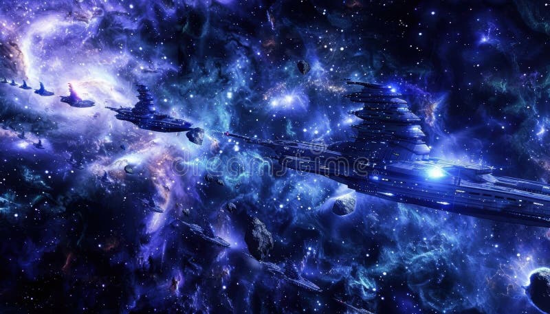 3D Model Abstract Art of Deep Space Exploratory Abstract Celestial ...