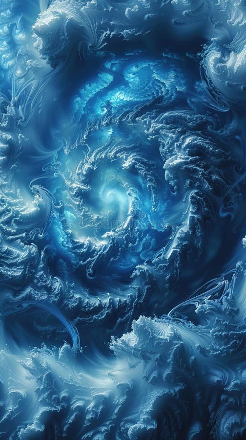 3D Model Abstract Art of Dynamic Abstract Depiction of Swirling Weather ...