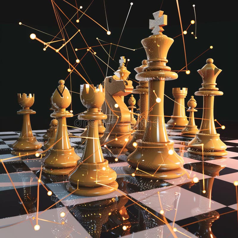 3D Model Abstract Art of Everevolving Strategic Abstract Artificial ...