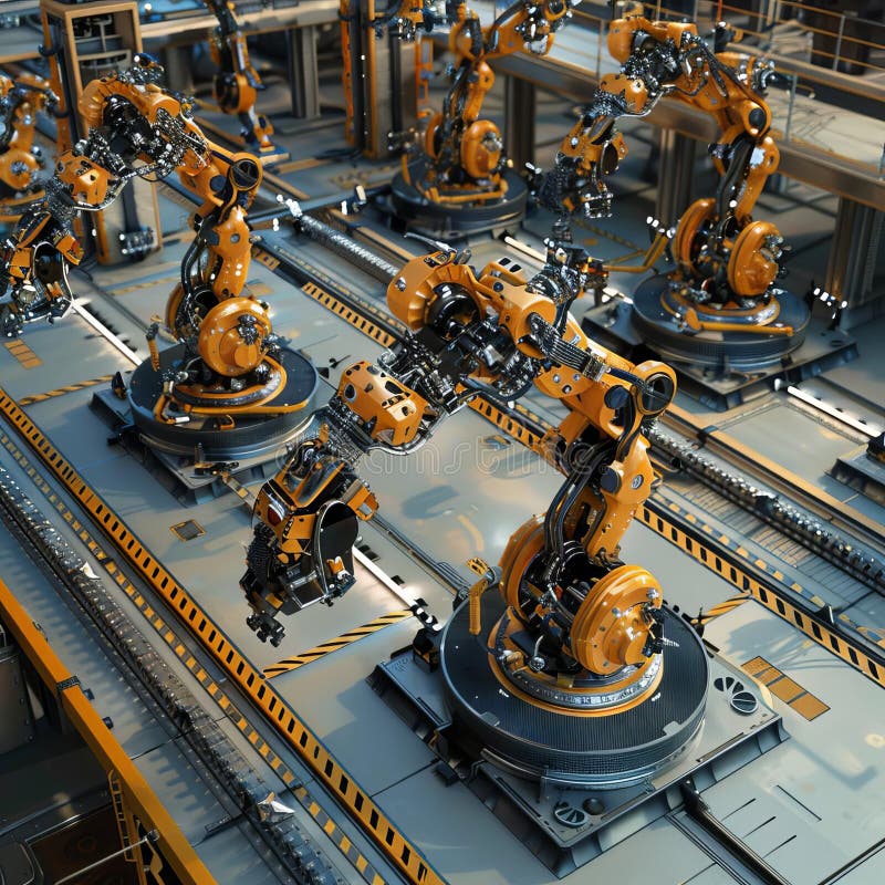 3D Model Abstract Art of Flawless Orchestrated Abstract Industrial ...