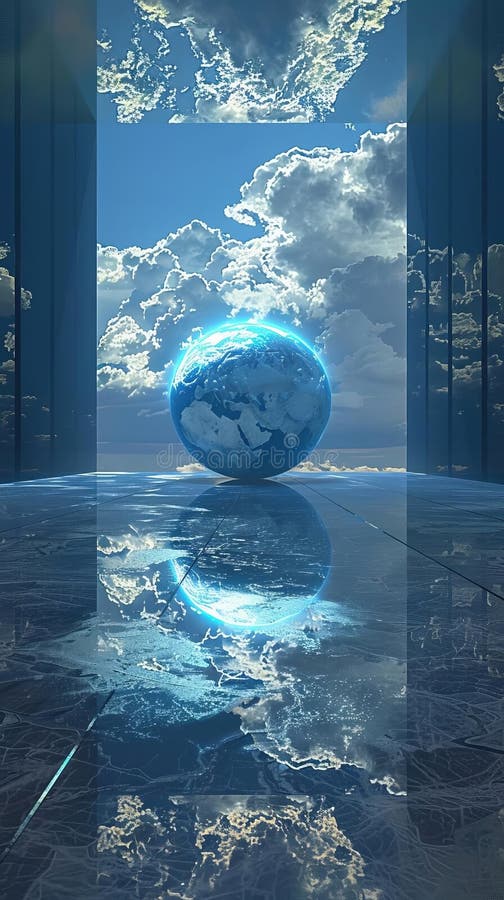 3D Model Abstract Art of Abstract Global Weather Visualization Sphere ...