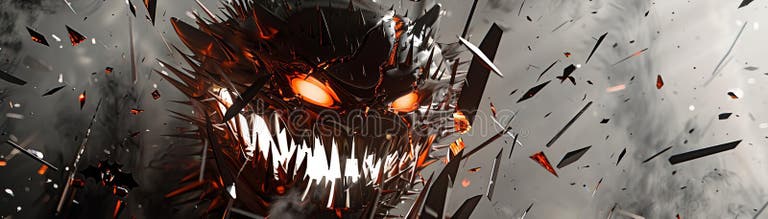 3D Model Abstract Art of Horrifying Abstract Halloween Monster Created ...