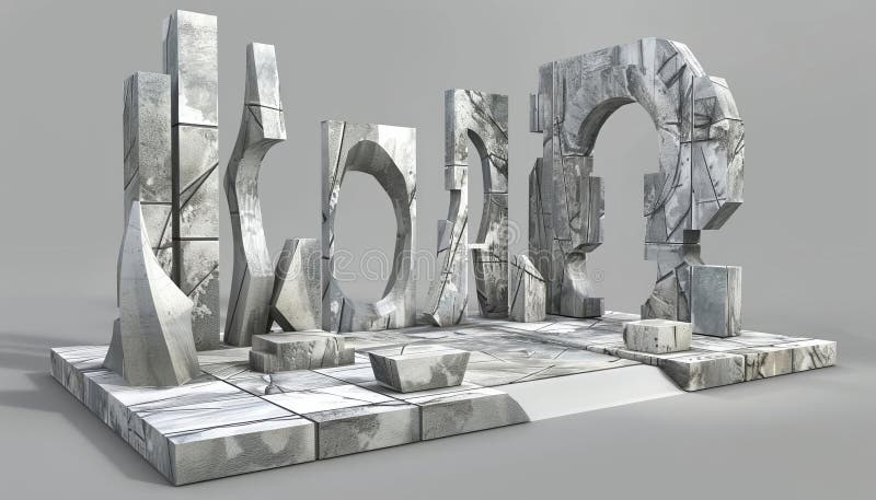 3D Model Abstract Art of Immortal Abstract Veteran Monument of Resolute ...