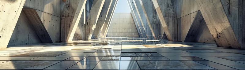 3D Model Abstract Art of Immortalized Abstract Brutalist Monument ...