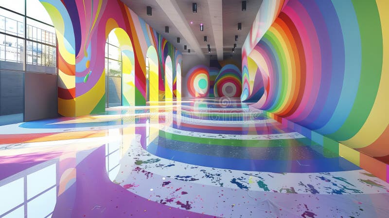 3D Model Abstract Art of Inclusive Abstract LGBTQ Artwork with ...