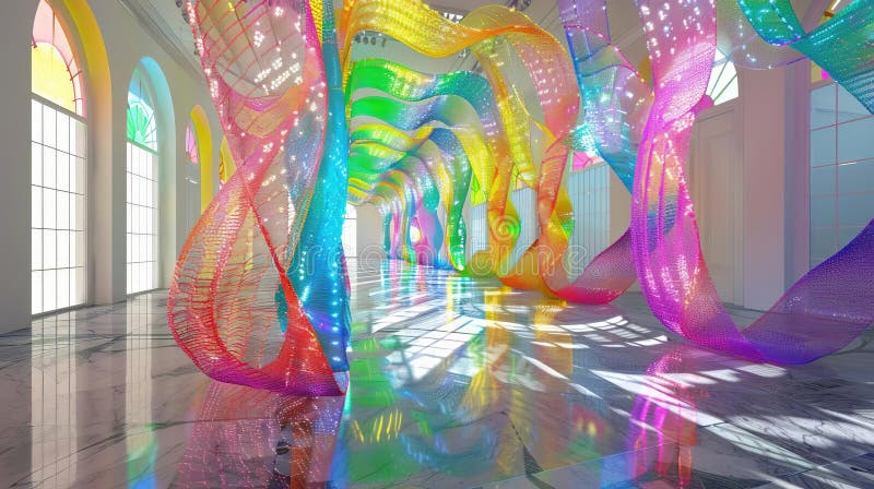 3D Model Abstract Art of Inclusive Abstract LGBTQ Artwork with ...