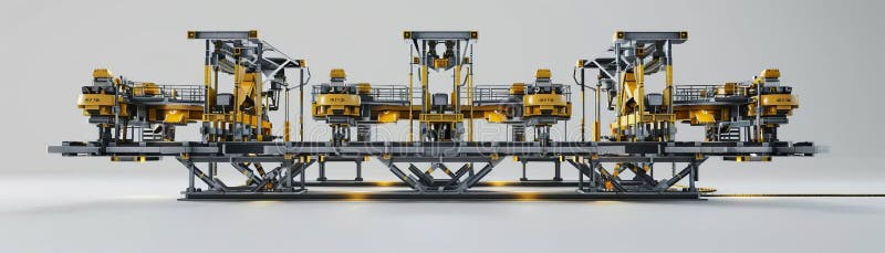 3D Model Abstract Art of Industrial Abstract Machinery and ...