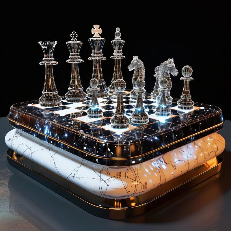 3D Model Abstract Art of Infinitely Strategizing Omniscient Abstract AI ...