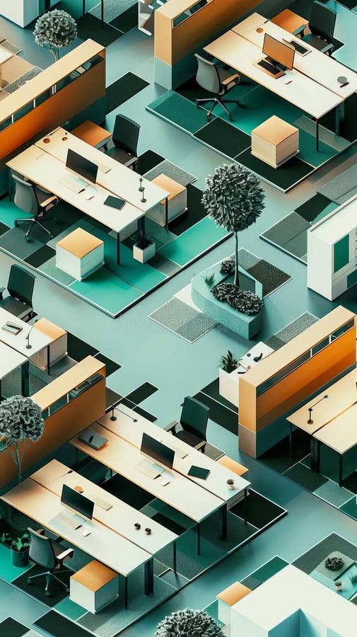 3D Model Abstract Art of Innovative Abstract Workstation Ecosystem ...