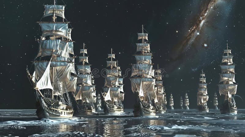 3D Model Abstract Art of Interstellar Armada Abstract Sculpture of ...