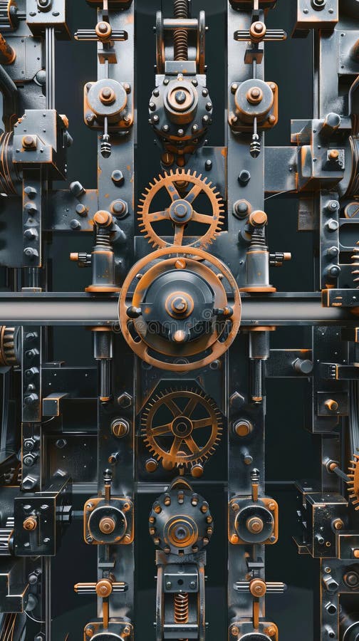 3D Model Abstract Art of Mechanical Industrial Abstract Automata ...