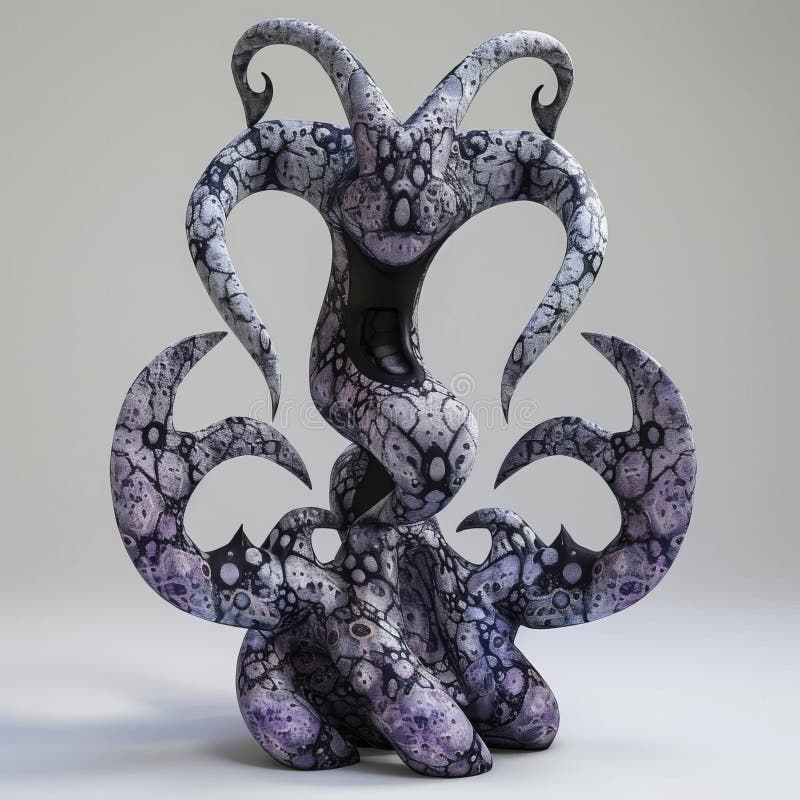 3D Model Abstract Art of Metamorphic Abstract Halloween Shapeshifting ...