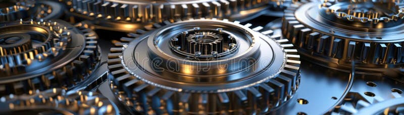 3D Model Abstract Art of Robust Industrial Abstract Machinery Working ...