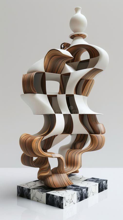 3D Model Abstract Art of Ruthlessly Strategic Abstract Board Game ...