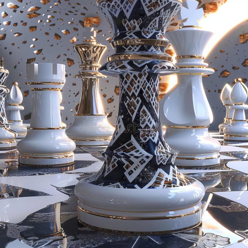 3D Model Abstract Art of Strategically Evolving Omnipresent Abstract AI ...