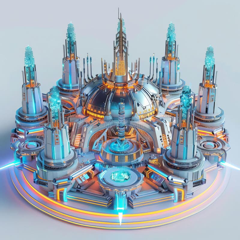 3D Model Abstract Art of Supreme Quantum Neural Abstract Cybersecurity ...