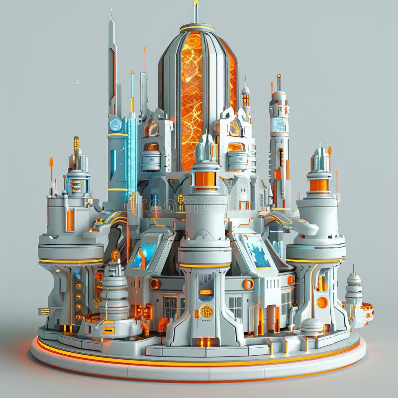 3D Model Abstract Art of Supreme Quantum Neural Abstract Cybersecurity ...