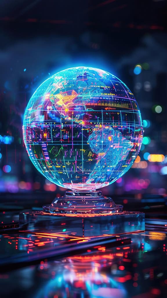 3D Model Abstract Art of Abstract Weather Data Visualization Sphere ...