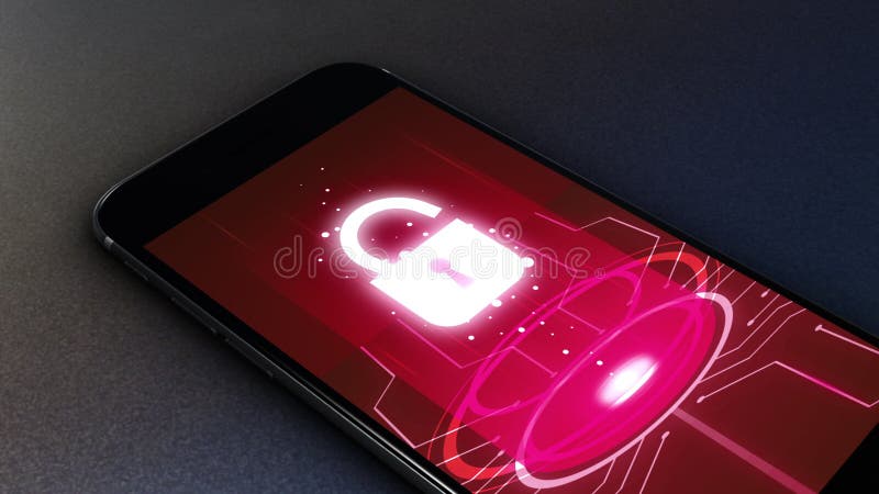 Phone Protection Unlock - Dx Stock Footage - Video of binary ...