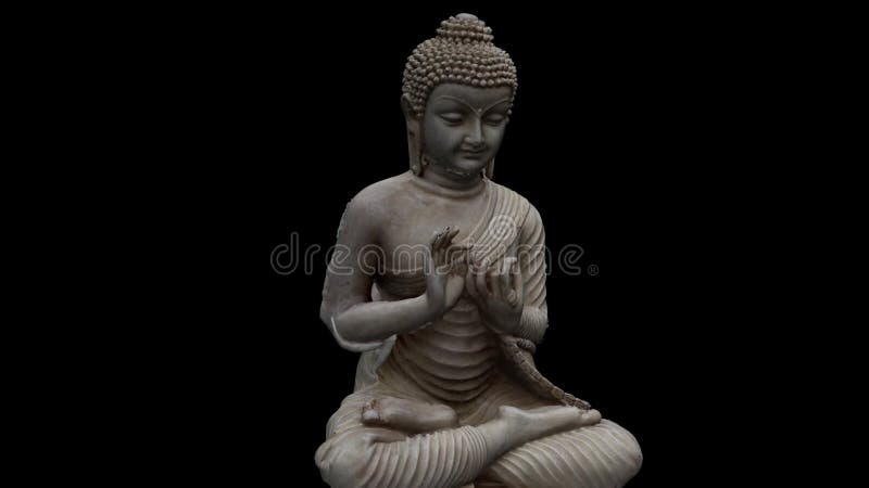 Buddha Statue with Crossed Legs Stock Video - Video of animation ...