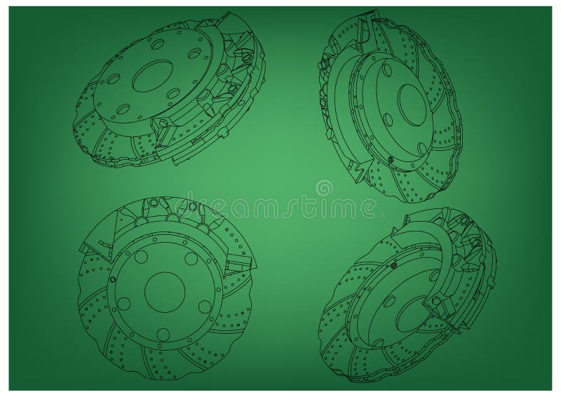 Brake Disc Drawing Stock Illustrations – 341 Brake Disc Drawing Stock ...