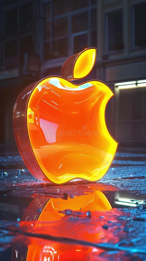 53 3D Model of a Bright and Vibrant Apple Icon Stock Illustration ...