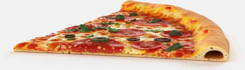 68 3D Model of a Bright and Vibrant Pizza Slice Icon Stock Illustration ...