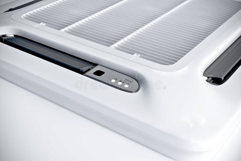 3d Model of Ceiling Air Conditioner Stock Illustration - Illustration ...