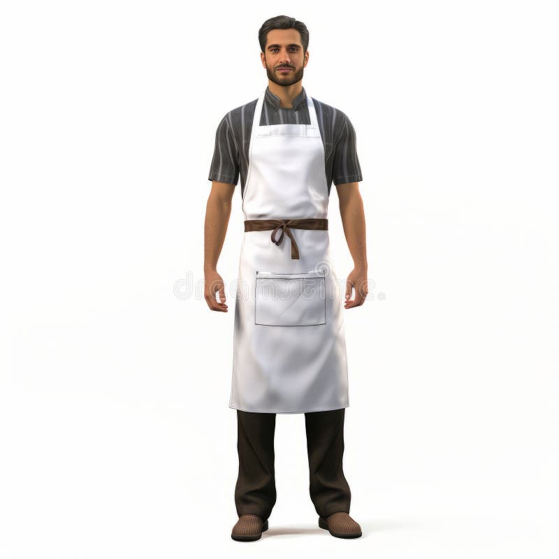 Realistic 3d Mason Apron Model with High Detail Rendering Stock ...