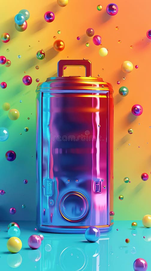 34 3D Model of a Colorful Battery Icon Realistic and Intricate ...