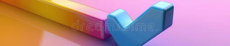 19 3D Model of a Colorful Checkmark Icon Realistic and Vibrant ...